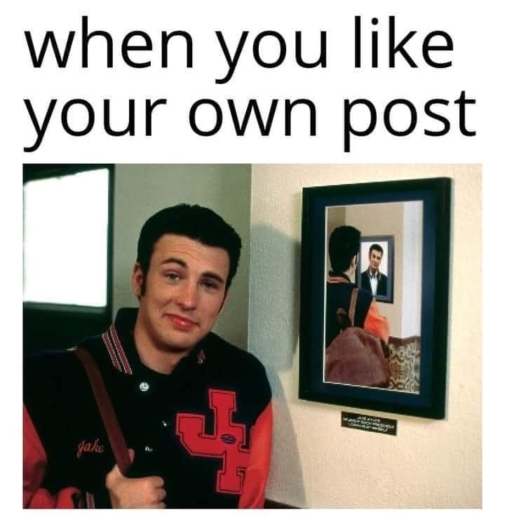 Liking Your Own Comment Meme