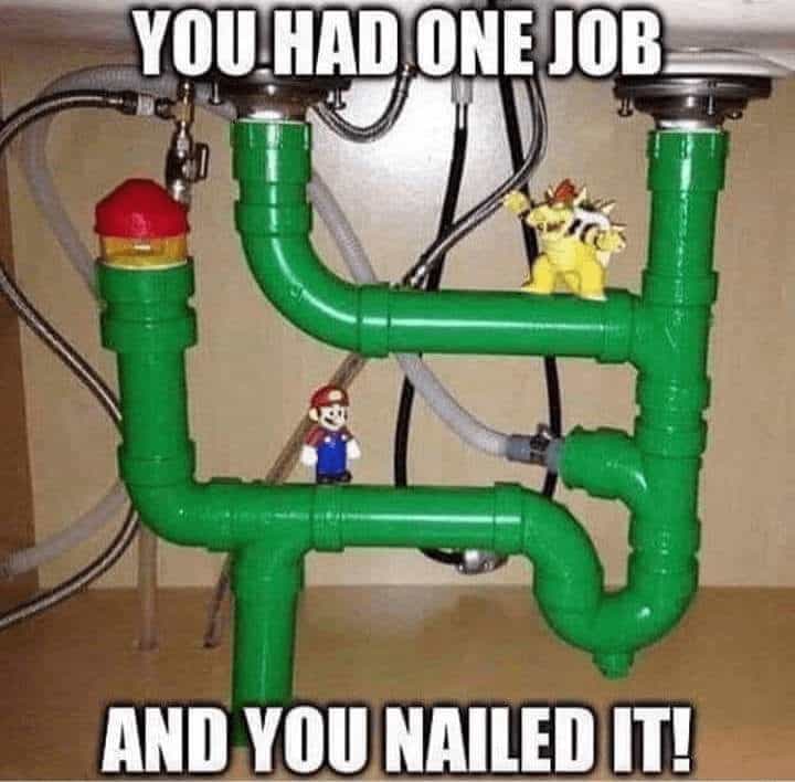 funny plumbing memes-13-7-10-2023 - Thunder Dungeon | The Funniest ...