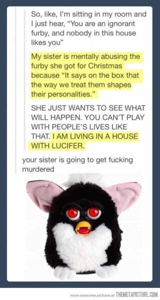 Furby Nightmares: 27 Creepy Cursed Furby Creations That Will Haunt Your ...