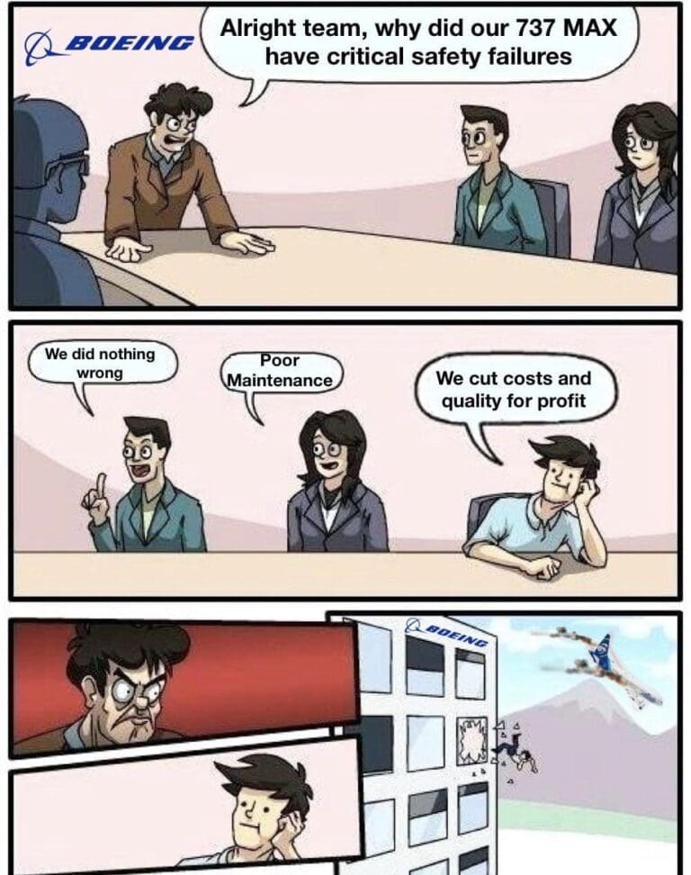 Boeing Memes That Will Hold up Better Than Any of Their Airplanes