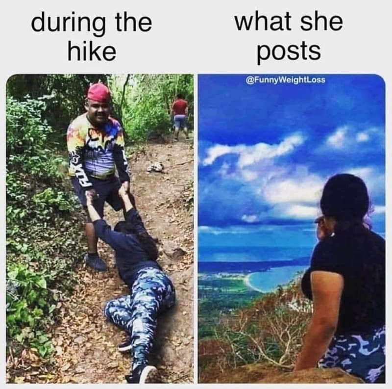 hiking memes-7-2-8-2024 - Thunder Dungeon | The Funniest Memes. Period.