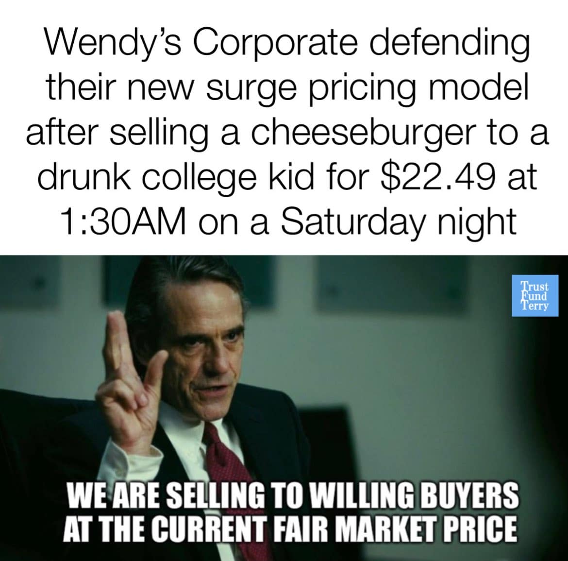 wendy's surge pricing memes-7-20240228 - Thunder Dungeon | The Funniest ...