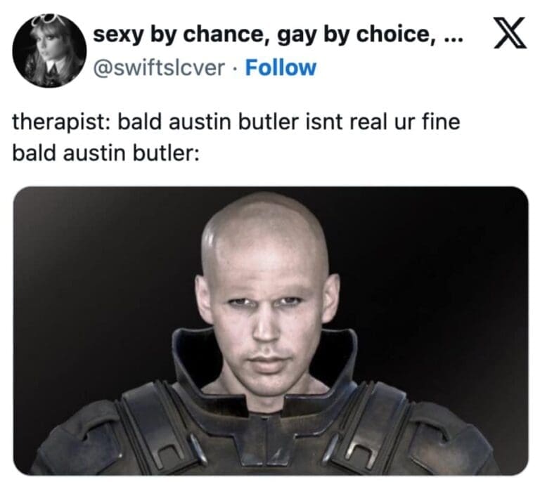 Austin Butler Bald Memes: The Best Dune 2 Meme So Far
