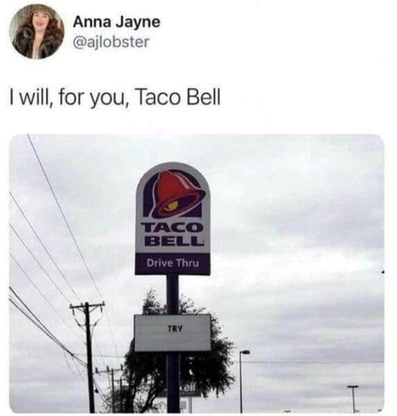 30 Taco Bell Memes Even a Taco Bell Bathroom Couldn’t Contain