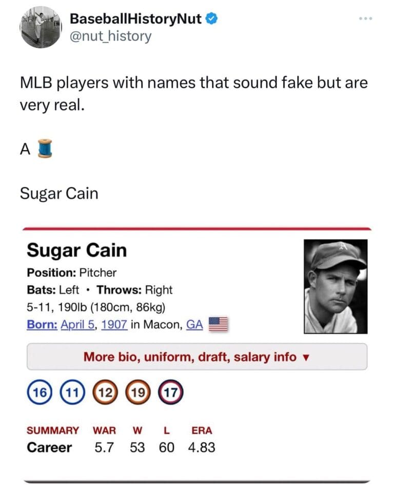 10 Crazy Baseball Player Names That Sound Fake but Are Real