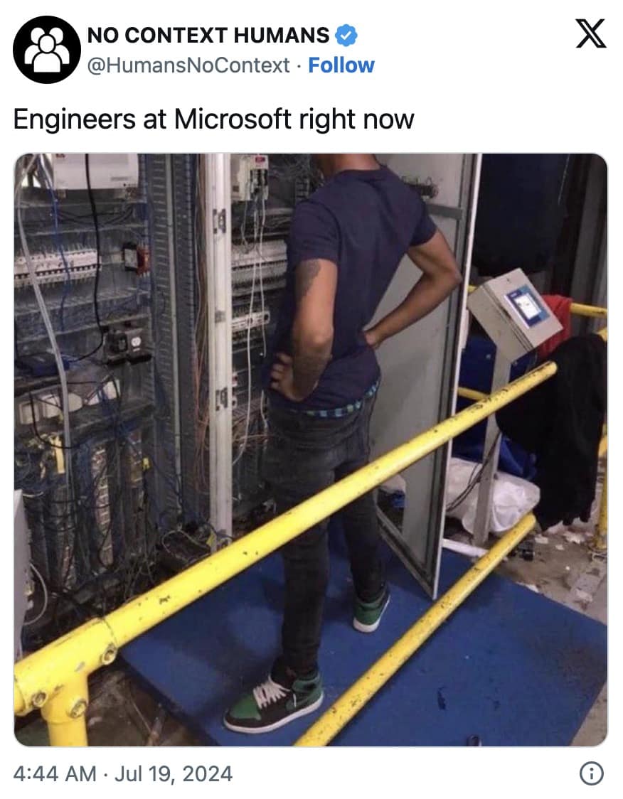 microsoft outage memes-12-20240719 - Thunder Dungeon | The Funniest ...
