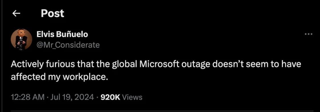 microsoft outage memes-23-20240719 - Thunder Dungeon | The Funniest Memes. Period.