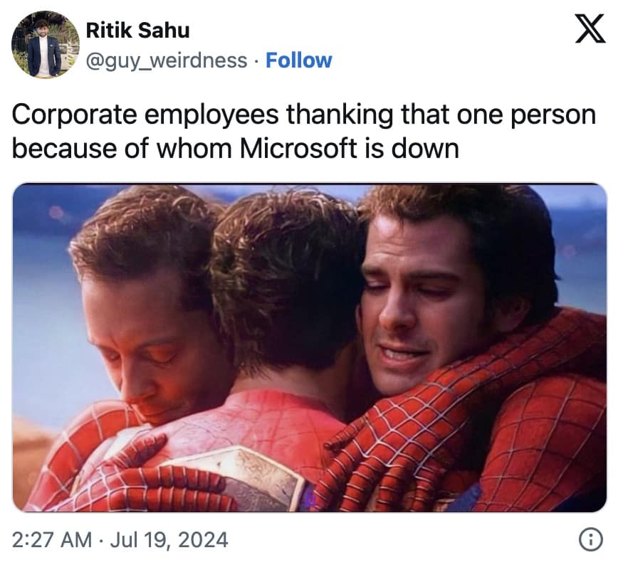 microsoft outage memes-7-20240719 - Thunder Dungeon | The Funniest ...