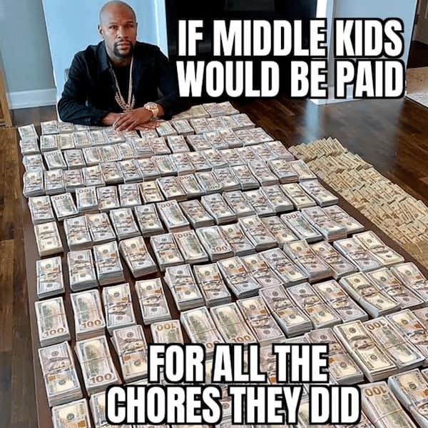 middle child memes-5-7-16-2024 - Thunder Dungeon | The Funniest Memes ...