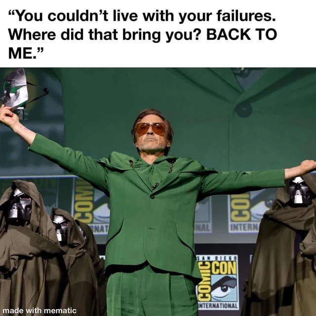 robert downey jr dr doom memes-10-20240730 - Thunder Dungeon | The ...