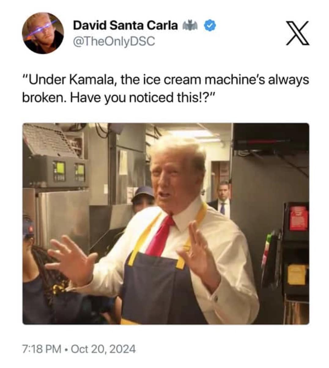 trump working at mcdonalds memes-21-20241021 - Thunder Dungeon | The Funniest Memes. Period.