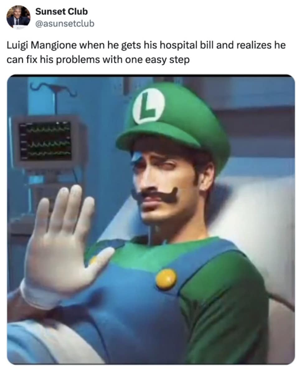 Luigi Mangione memes-35-20241210 - Thunder Dungeon | The Funniest Memes. Period.