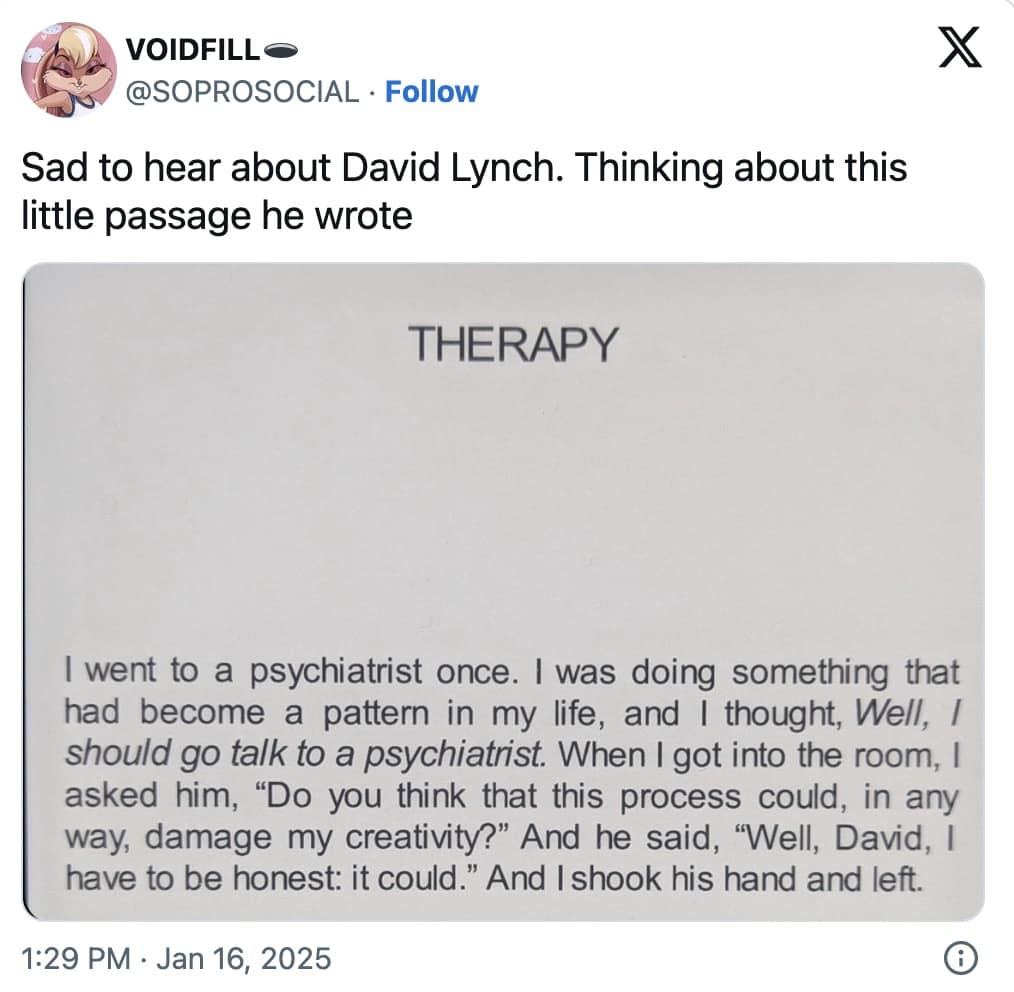 David Lynch memes-57-20250117 - Thunder Dungeon | The Funniest Memes ...