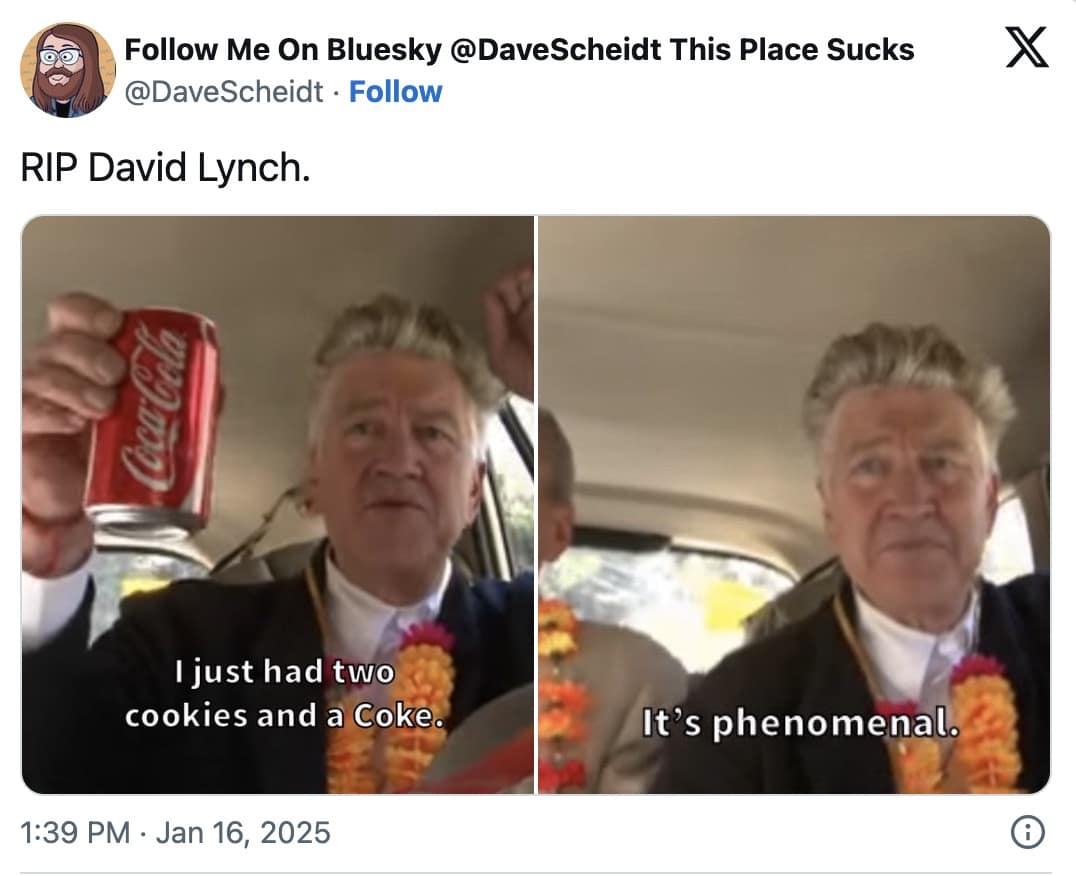 David Lynch memes-62-20250117 - Thunder Dungeon | The Funniest Memes ...