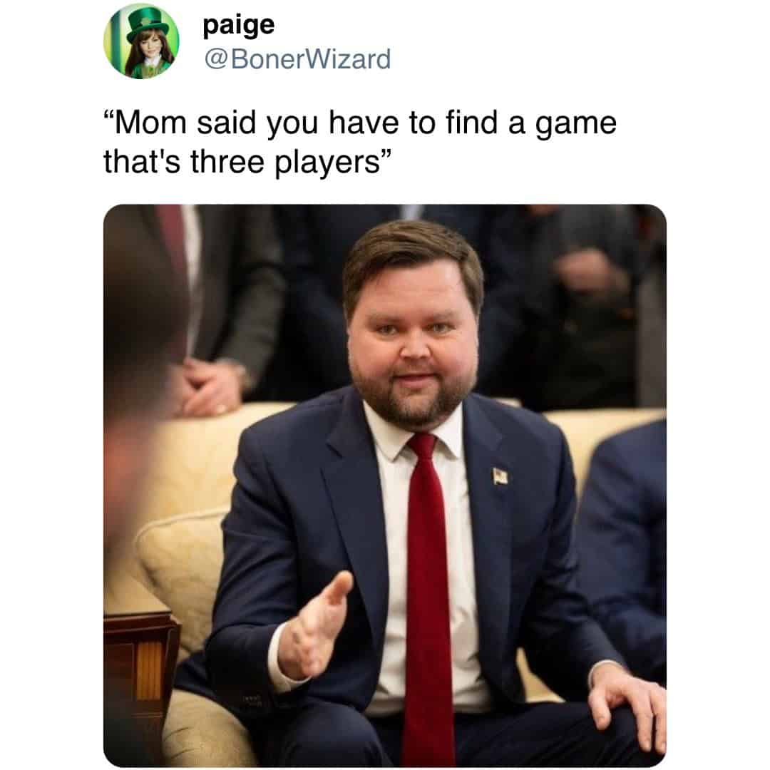 jd vance memes-34-3-4-2025 - Thunder Dungeon | The Funniest Memes. Period.