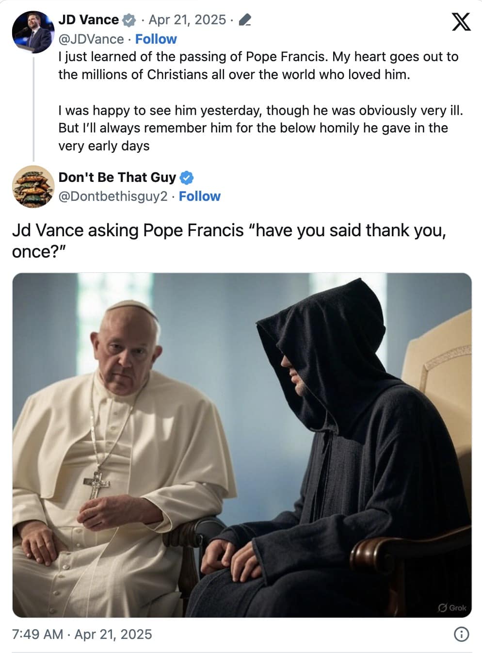 pope francis memes-15-20250421 - Thunder Dungeon | The Funniest Memes ...