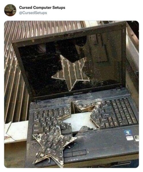 25 Cursed Computer Setups That Defy IT Logic