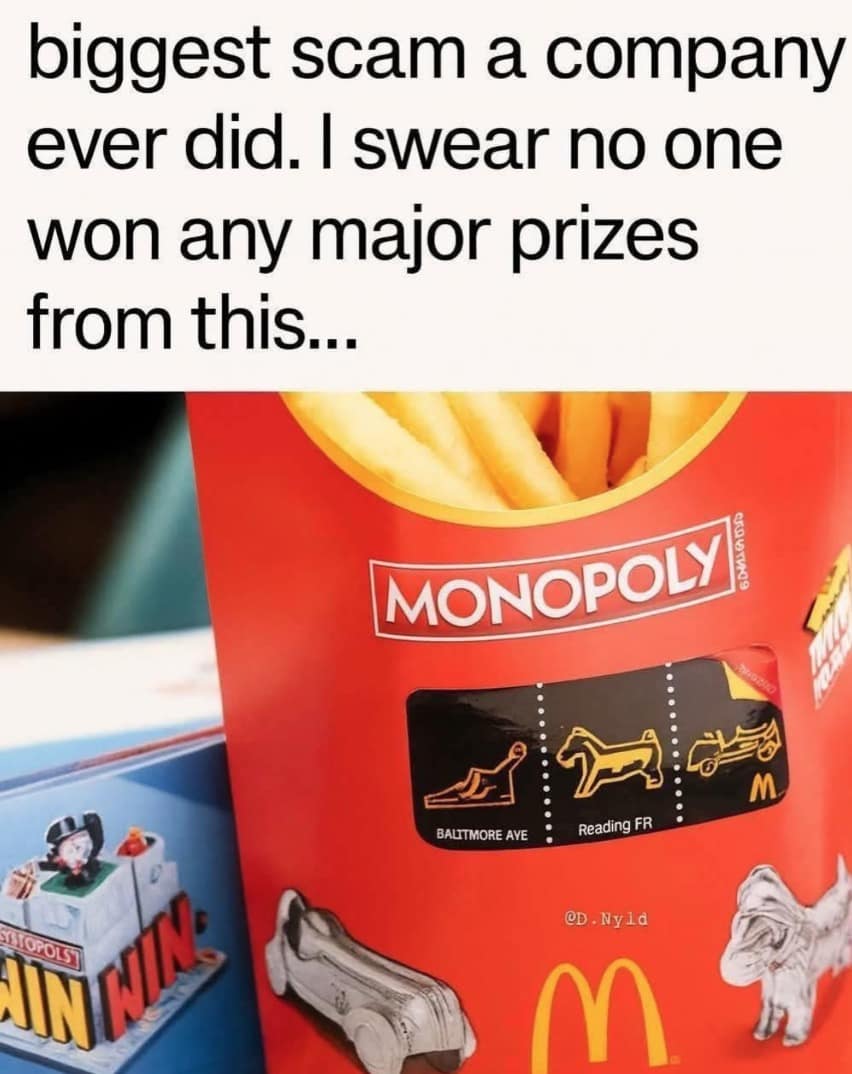 mcdonalds monopoly memes-11-20250930 - Thunder Dungeon | The Funniest ...