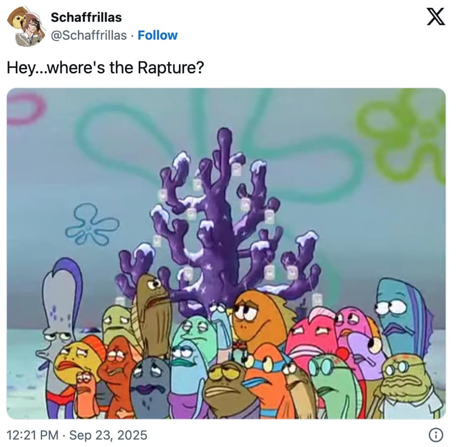 rapture 2025 memes-29-20250925 - Thunder Dungeon | The Funniest Memes ...