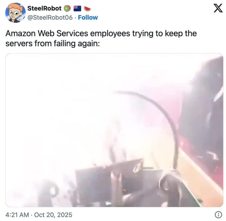 AWS Outage Memes: 28 Funniest Reactions Right Now