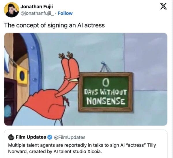 20 Tilly Norwood Memes After the AI Actress Reveal