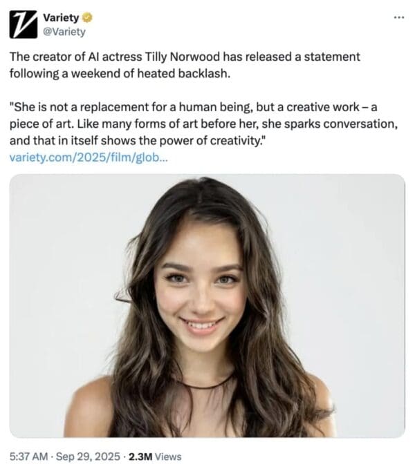 20 Tilly Norwood Memes After the AI Actress Reveal