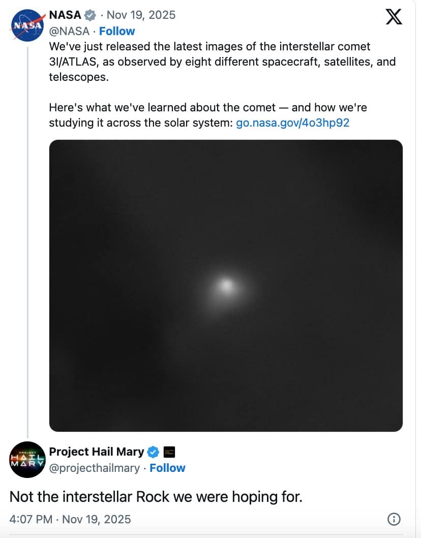 The Comet Wasn’t Aliens: Best 3I ATLAS Memes