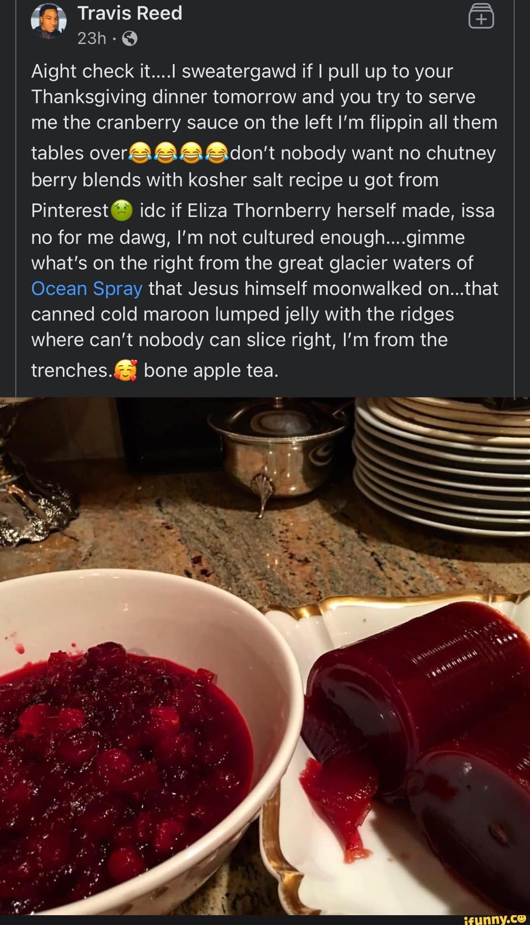 cranberry sauce memes-6-20251126 - Thunder Dungeon | The Funniest Memes ...