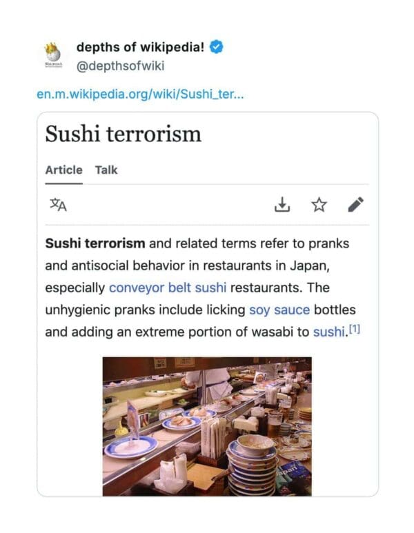 30 Weird Wikipedia Entries That Make the Internet Look Sane