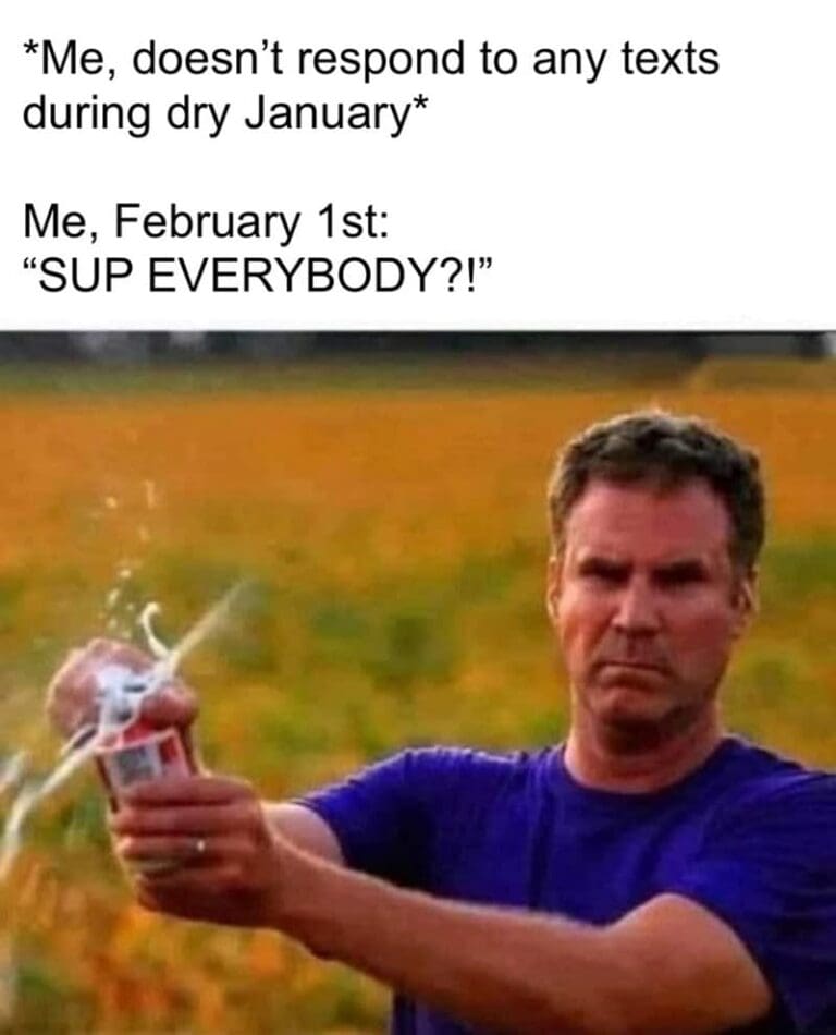 30 Dry January Memes For People White-Knuckling 2026