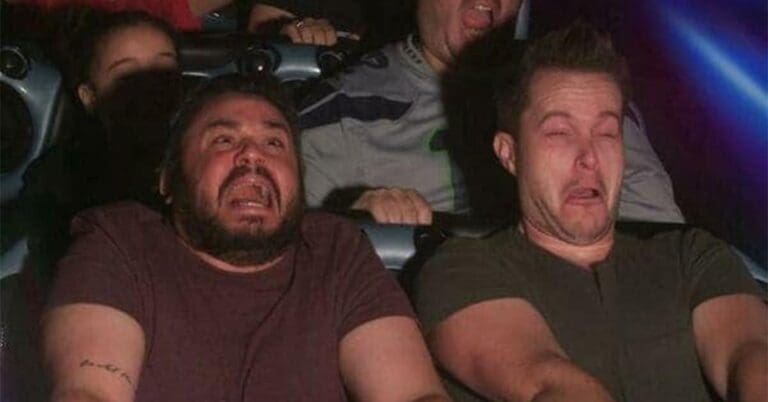 50 Funny Rollercoaster Pictures That Capture Pure Chaos